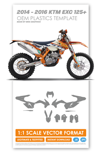 KTM Motocross Templates – MKS-Graphics