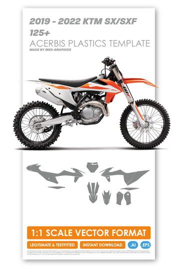 KTM Motocross Templates – MKS-Graphics