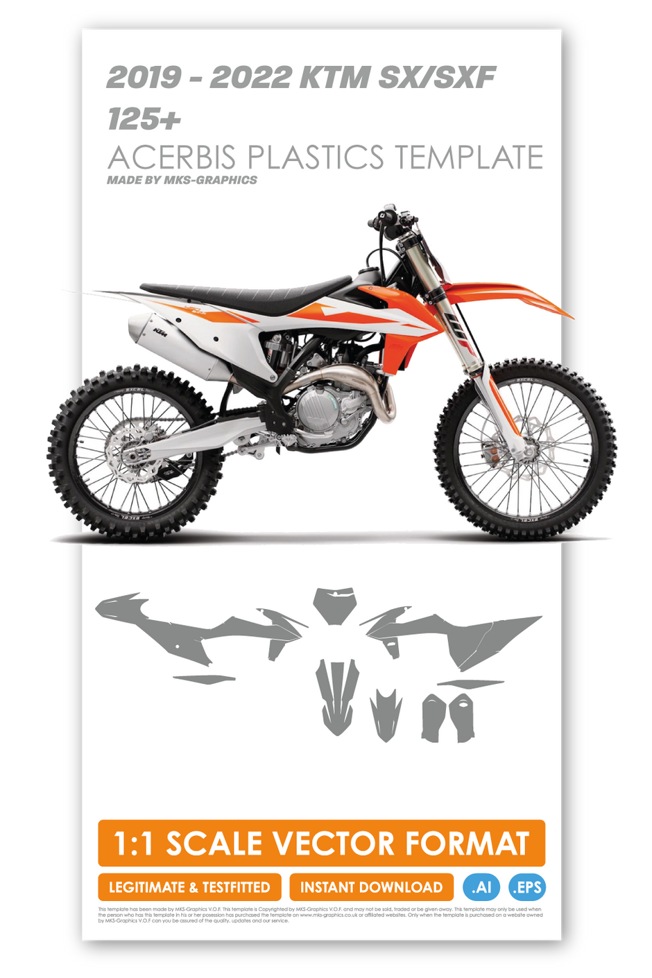 KTM Motocross Templates – MKS-Graphics