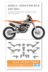 KTM Motocross Templates – MKS-Graphics