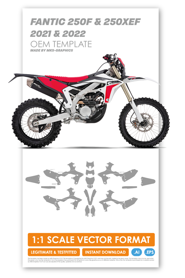 Fantic Motocross Templates – MKS-Graphics