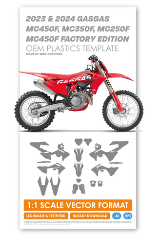 GASGAS MC450F, MC350F, MC250F 2024 & 2023 MC450F FACTORY EDITION (OEM ...