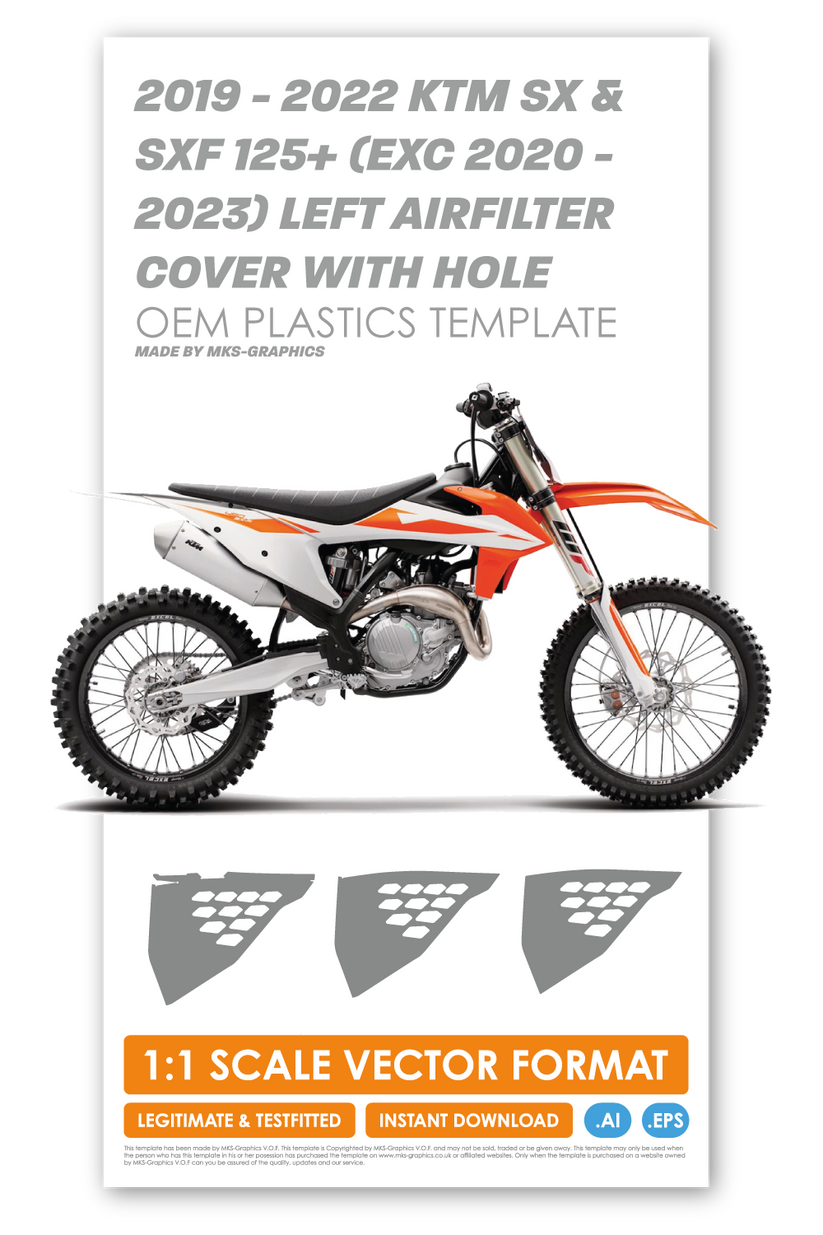 KTM SXF 2019 - 2020 - 2021 - 2022 + EXC 2020 - 2021 - 2022 - 2023 LEFT ...