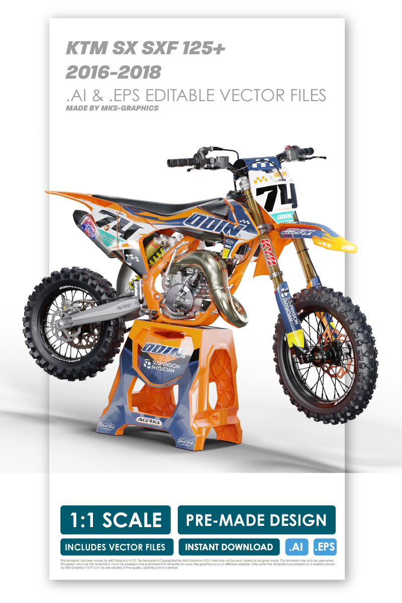 KTM - ODIN - PRE-MADE DESIGN (KTM - SX65 - 2016 - 2023) – MKS-Graphics