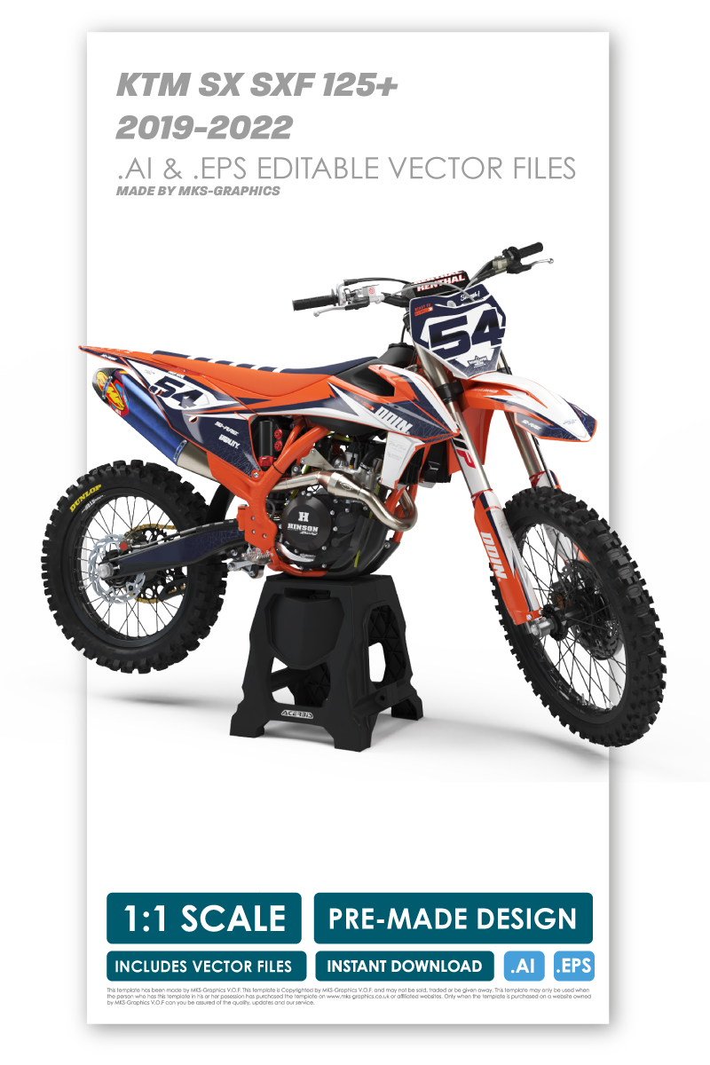 KTM - TECHNICAL - PRE-MADE DESIGN (KTM - SX - SXF 2019 - 2020 - 2021 ...