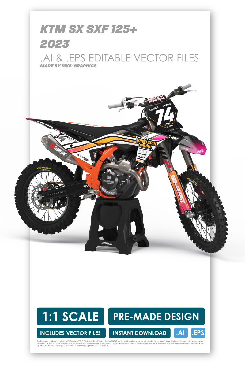 KTM - EMPEROR - PRE-MADE DESIGN (KTM - SX - SXF 2023) – MKS-Graphics