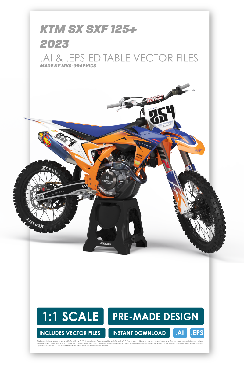 KTM - RECON - PRE-MADE DESIGN (KTM - SX - SXF 2023) – MKS-Graphics
