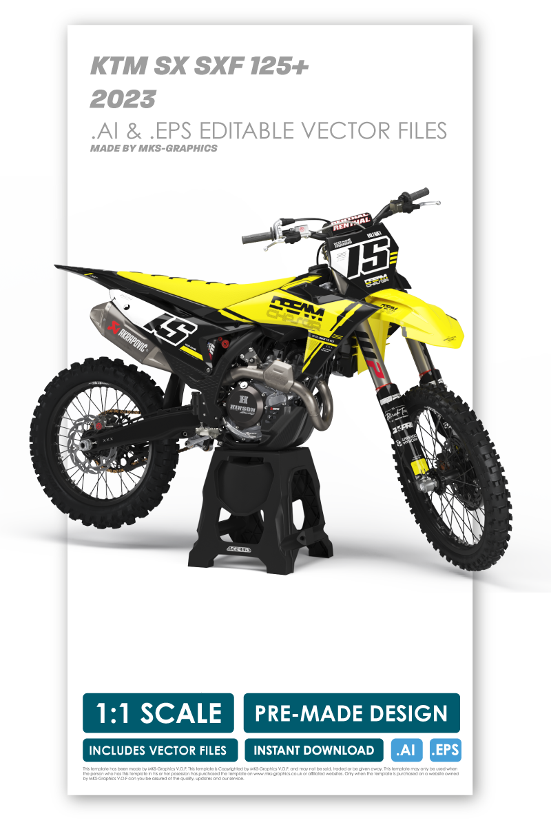 KTM - DREAM CHASER - PRE-MADE DESIGN (KTM - SX - SXF 2023) – MKS-Graphics