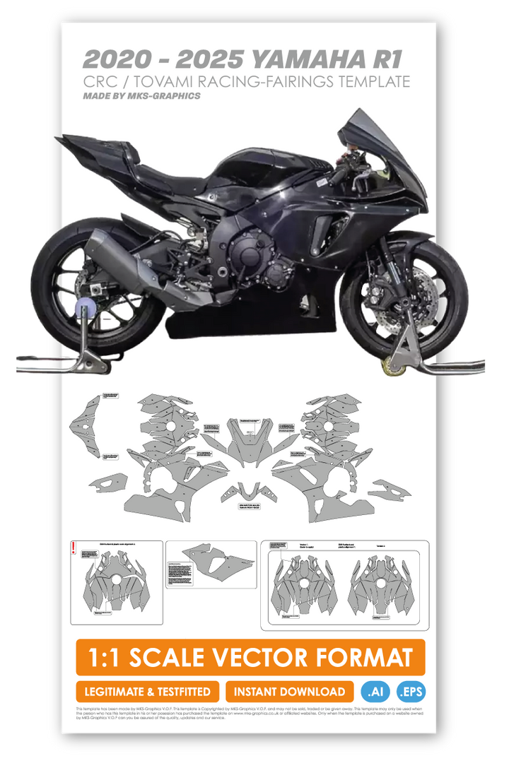 YAMAHA TRACKBIKE TEMPLATES – MKS-Graphics