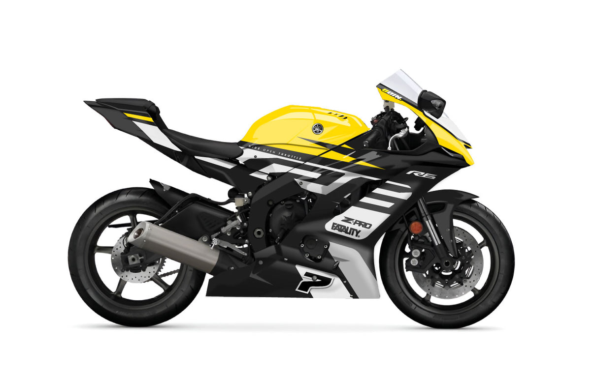Yamaha R6 2020 Graphics-kit Design 1 Version 1 – MKS-Graphics