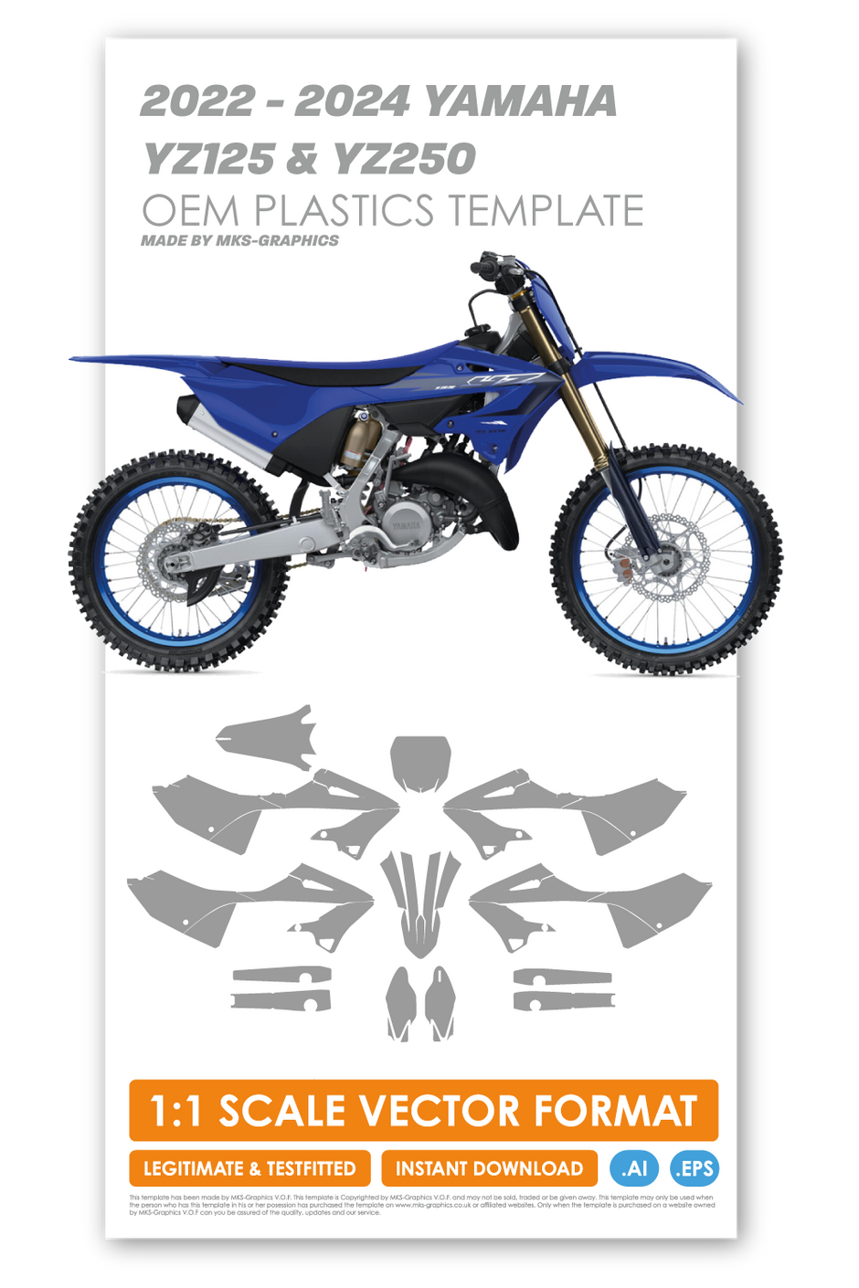 Yamaha Motocross Templates – MKS-Graphics