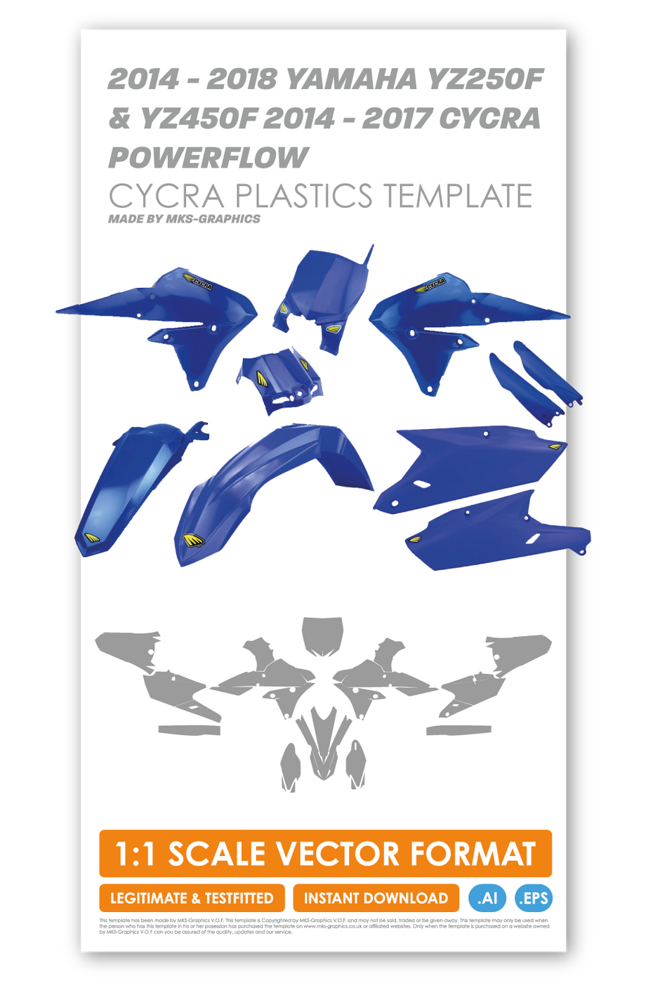 Yamaha Motocross Templates – MKS-Graphics