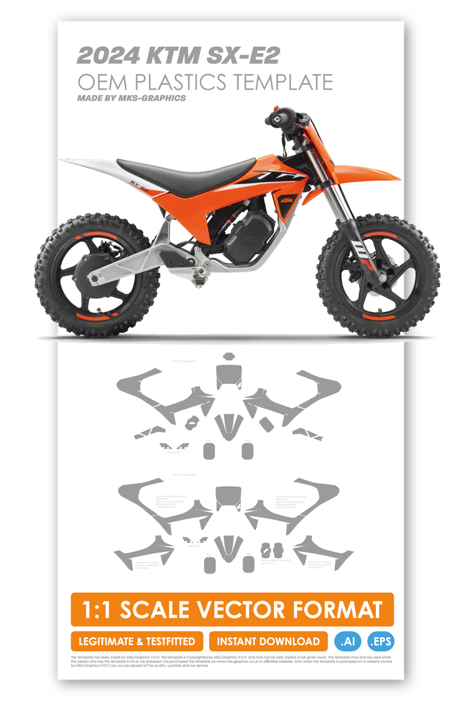 KTM Motocross Templates – MKS-Graphics