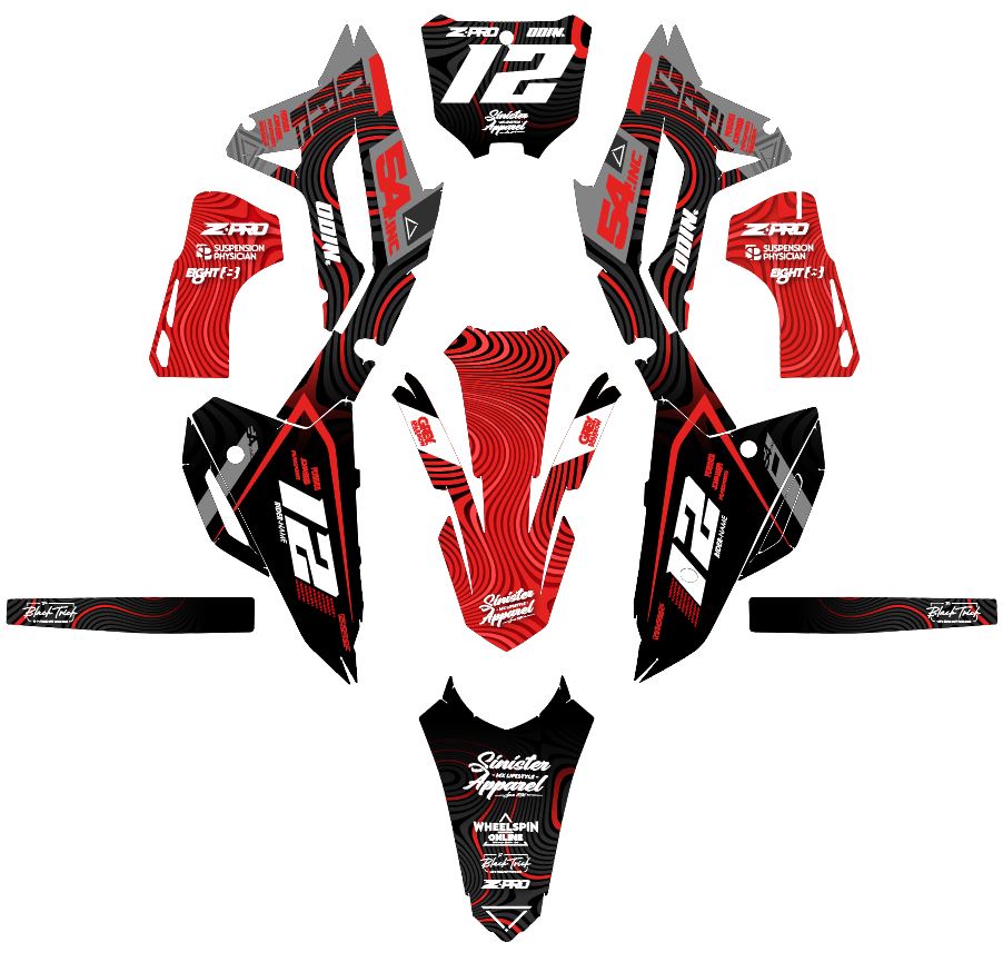 HONDA - MATRIX - PRE-MADE DESIGN (HONDA CRF450R 2021 - 2022 - 2023 - 2 ...